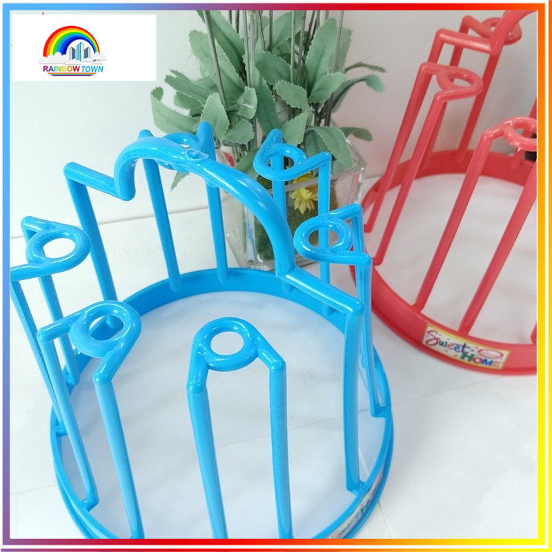 Plastic GLASS HOLDER Glass Cup Drying Stand Rack Mug Draining Drying ...