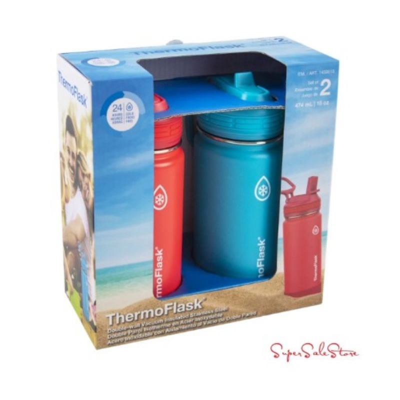 ThermoFlask Stainless Steel Kids Bottle-16oz /474ml | Shopee Philippines