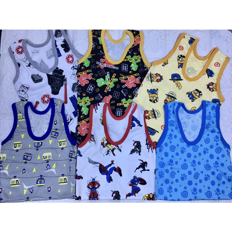 Kids Cotton Printed Sando for Boys (1- 10 yo) | Shopee Philippines
