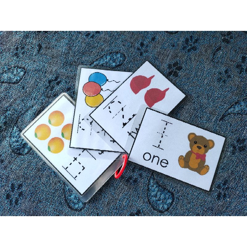 Laminated Number Flashcards 1-20 Trace and Learn | Shopee Philippines