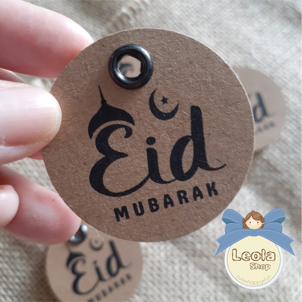 Mini Eid Mubarak Eid Mubarak Kraft Tags Hang Tags For Eid Mubarak ...