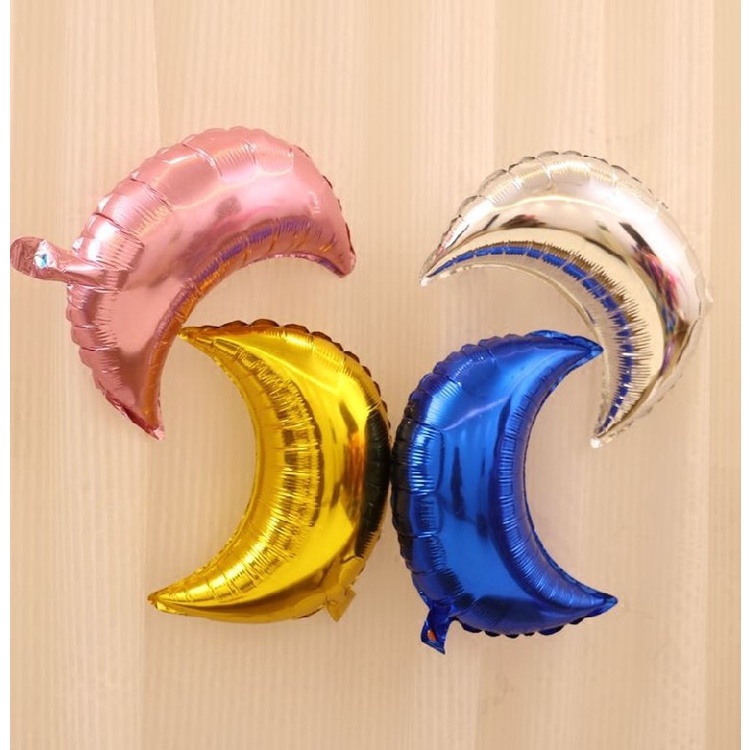 18 Inch Moon Balloon Gold Sliver Pink Foil Balloons Party Decorations ...
