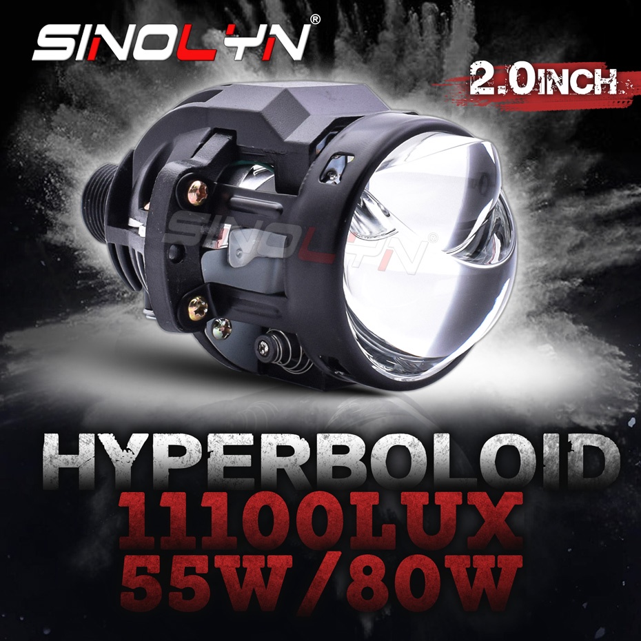 2.0 Inch Hyperboloid Bi LED Projector Lenses For Headlights H7 H4 H1 ...