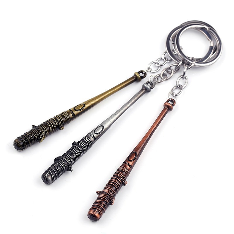 The Walking Dead Metal Negan Lucille Baseball Bat Pendant Keychain ...