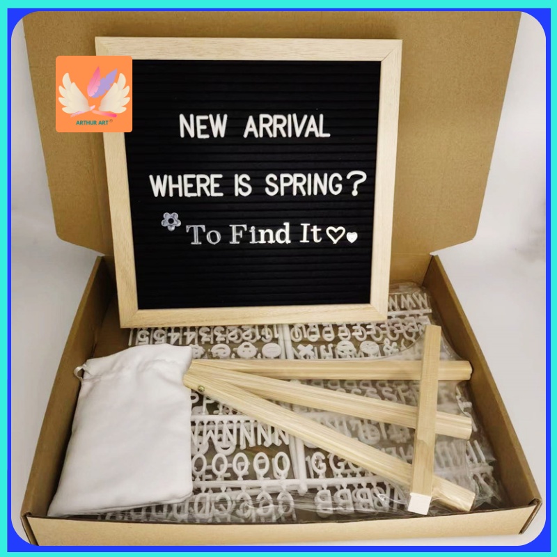 25*25cm Message Board Felt Letter Board Felt Decoration Message Board ...