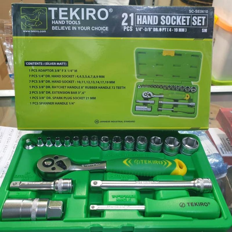 Tekiro 21 Pcs Hand Socket Set Original Socket Set | Shopee Philippines