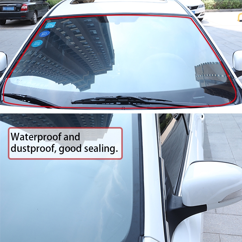 Rubber Window Car Front Rear Windshield Edge Sealing Strips Auto Roof ...