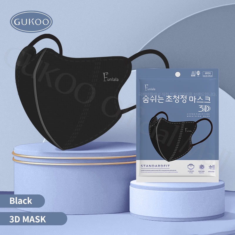 GUKOO 3D Mask 50pcs Ultra-thin but Effective Protection Butterfly Face ...