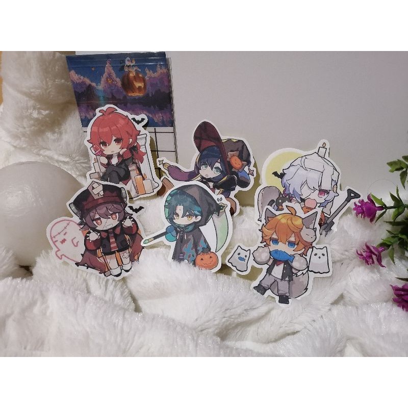 Genshin Impact [Halloween edition] Stickers, 6 stickers per pack ...