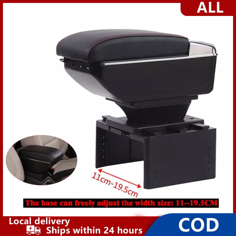 Car Universal Armrest Console Box Center Box w/ USB PORTS Good Quality ...