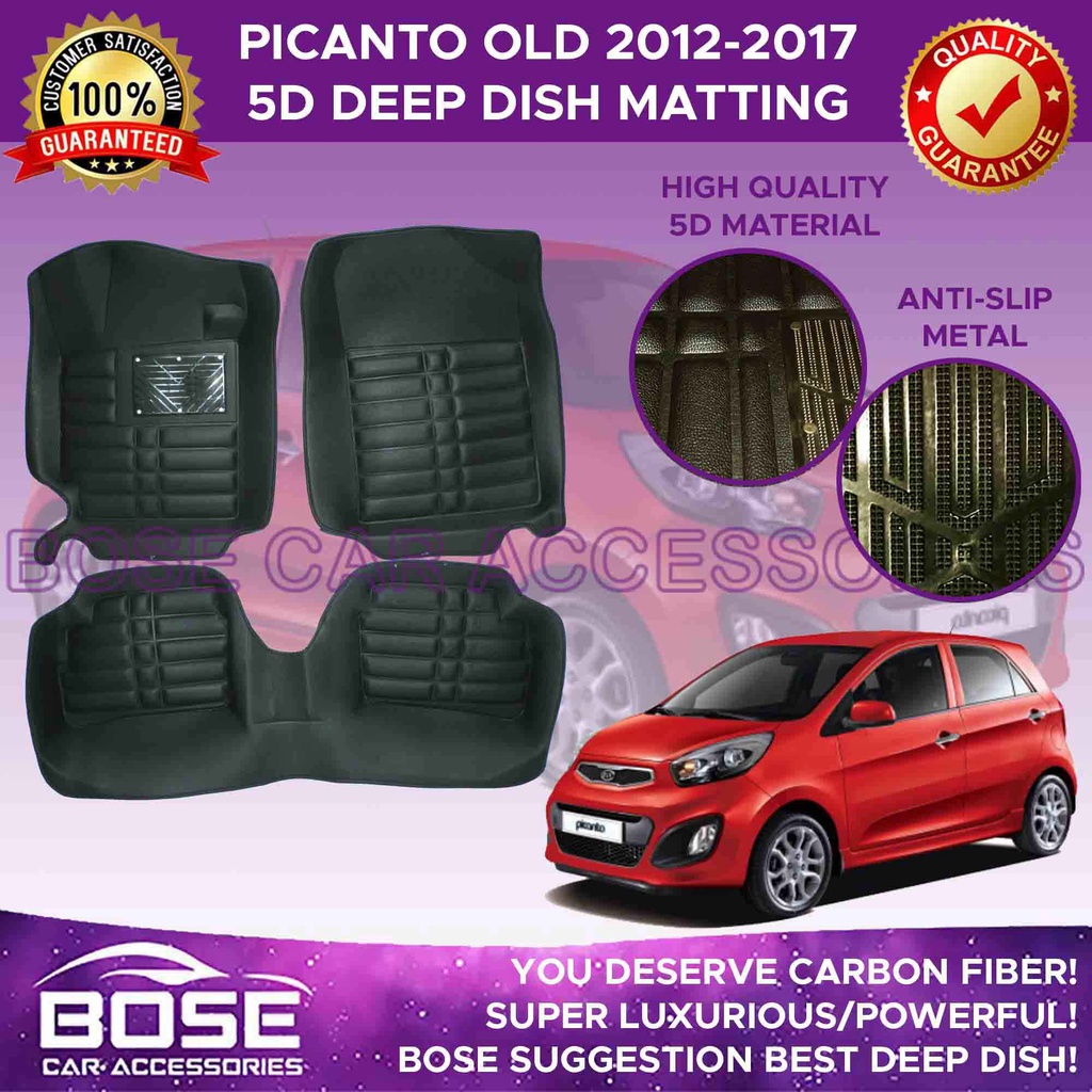 TPE / 5D Car Deep Dish Matting for Kia Picanto 2012 - 2023 / Matting ...