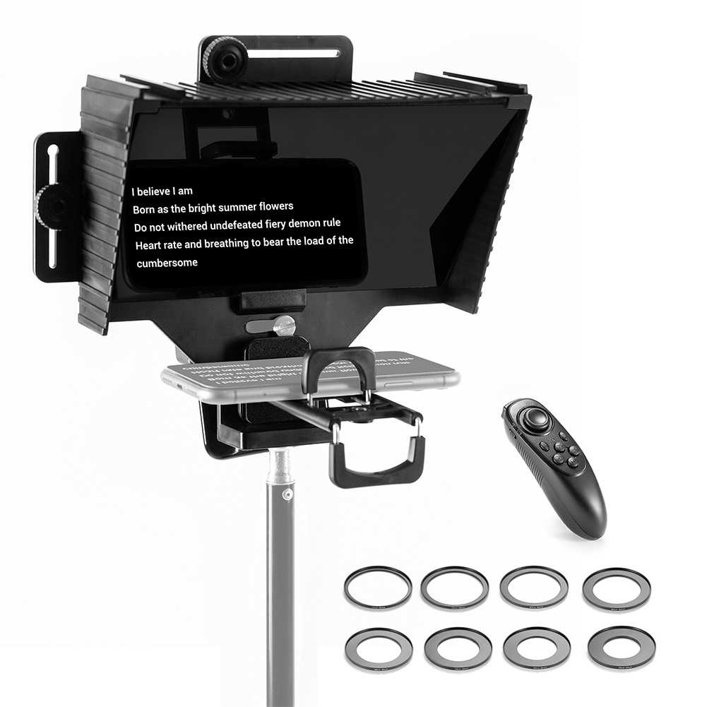 TC3 Teleprompter Portable Prompter Smartphone Teleprompter With Remote ...