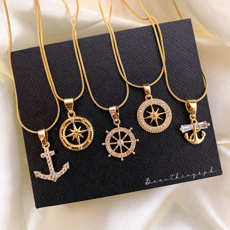 Marine Seaman Series Collection Necklace 18K Gold Jewelry with Free Box ...