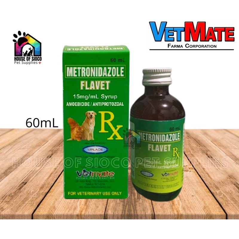 Papi Flavet Amoebicide / Antiprotozoal Syrup For Pets 60ml | Shopee ...