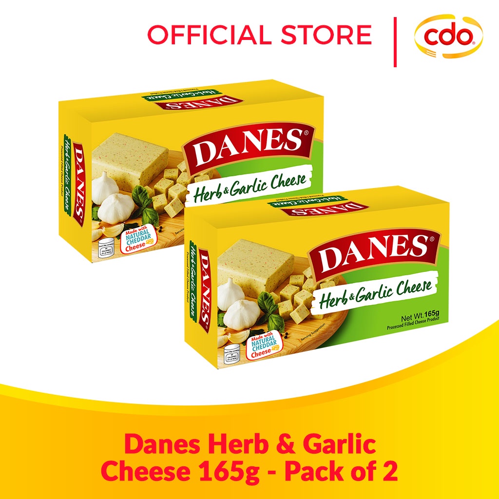 DANES Herb & Garlic Cheese 160g - Pack of 2 | Shopee Philippines