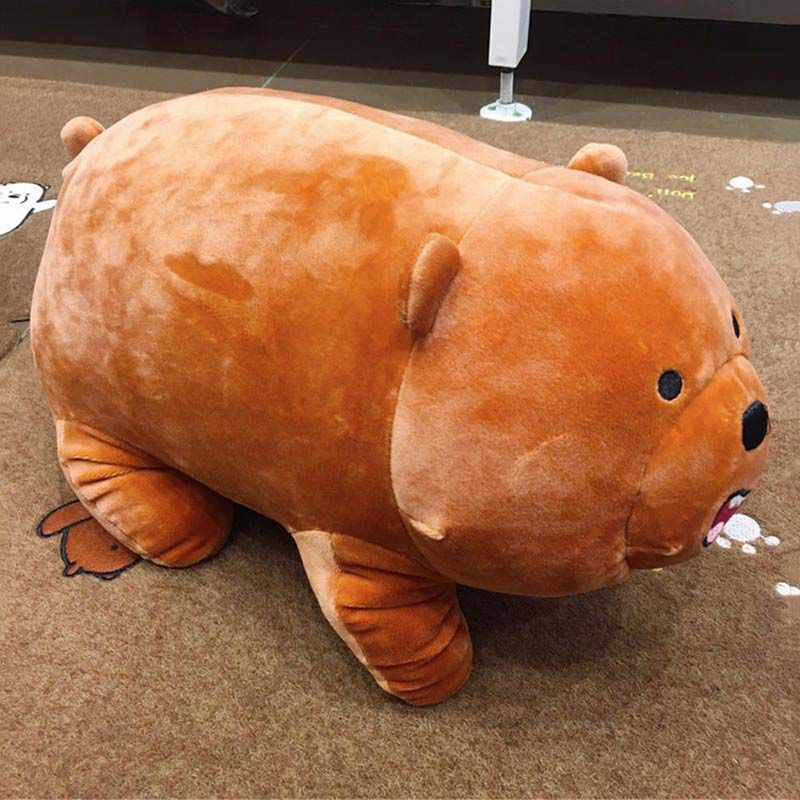 Cute We Bare Bears - Lying Plush Toy - Grizzly Panda Ice Bear Stuff ...