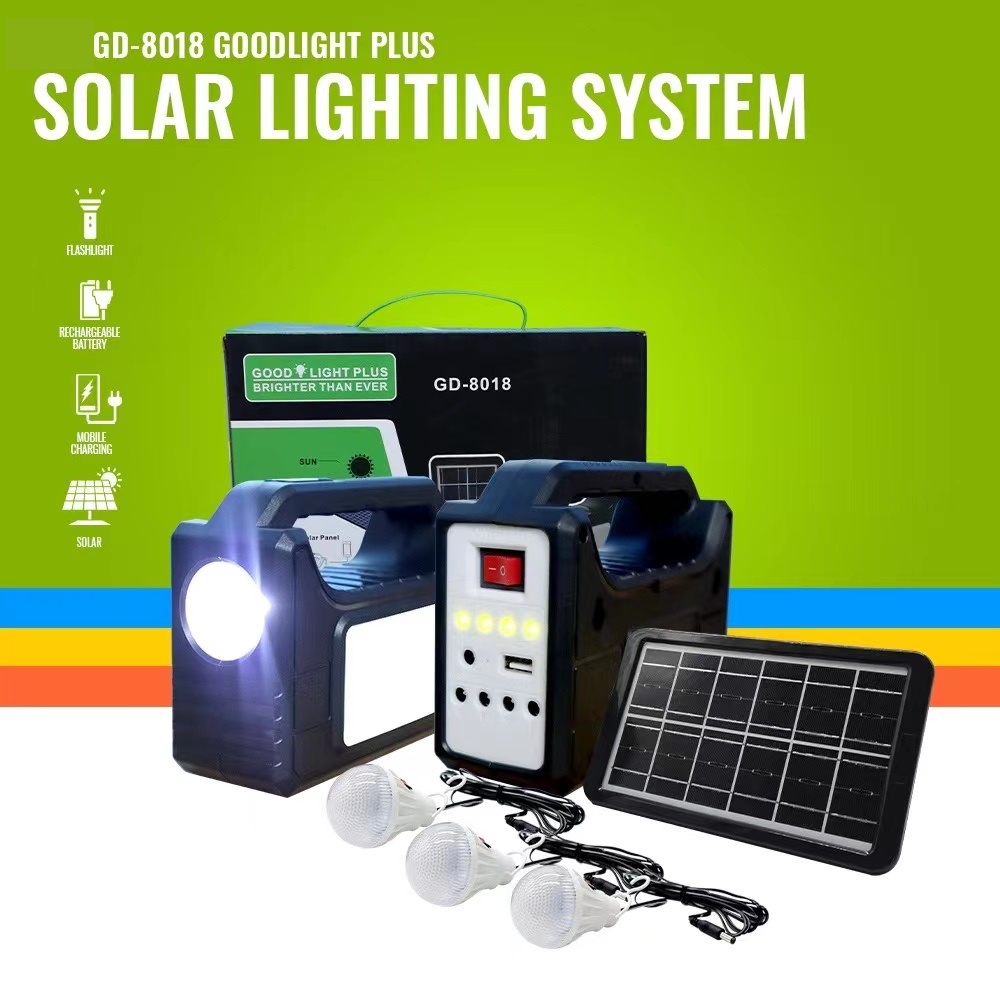 GDPLUS GOODLIGHT Plus-Goodlight Super GD-8018 Solar Lighting System ...