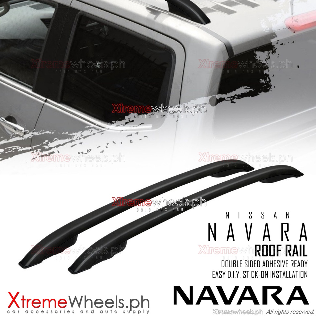 Navara NP300 VE VL EL PR04X 2016 to 2025 Matte Black Roof Rail ...