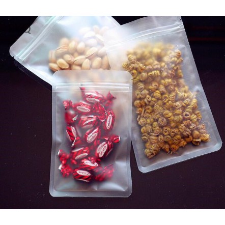 H&L COD#50/100pcs Flat Frosted Clear Pouch with Ziplock (Non Stand up ...