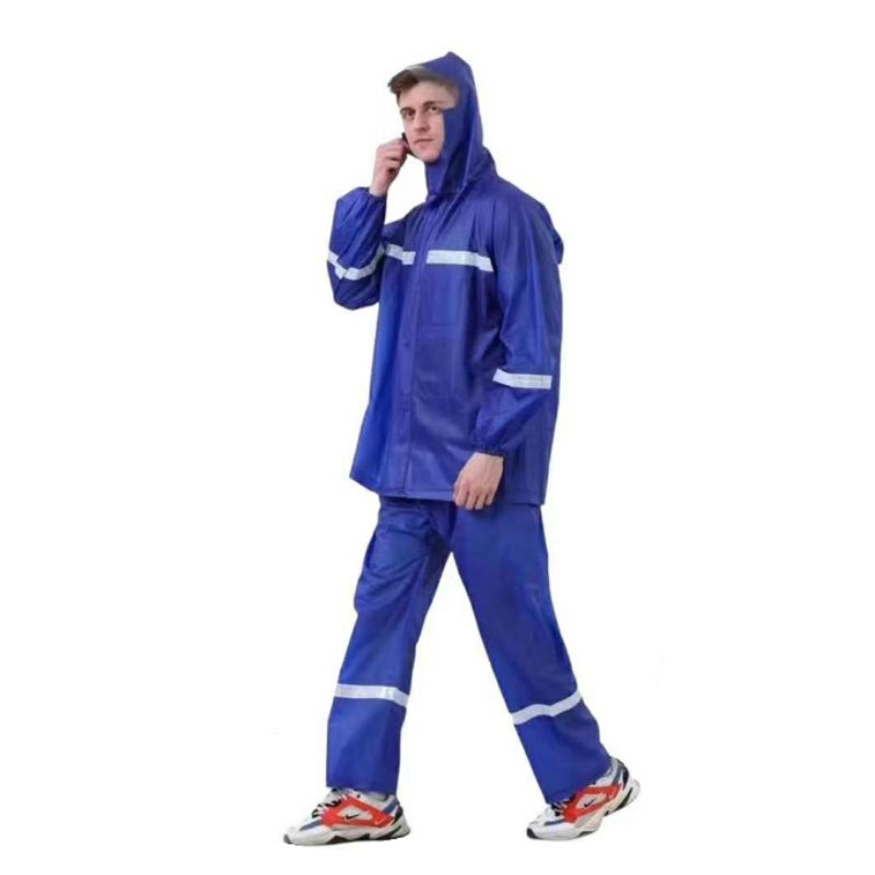 vulcanized Grey/Green/Blue Kapote raincoat Titanium with reflector new ...