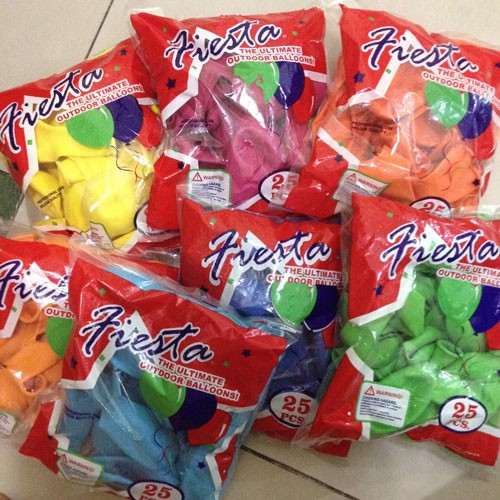COD 12” Fiesta Outdoor Balloons (25 pcs) | Shopee Philippines