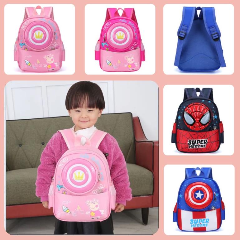 Backpacks for boys and girls, superhero, spiderman, caption, peppa ...