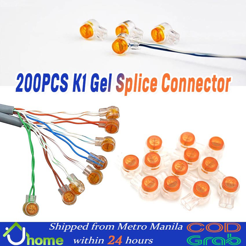 【SOYACAR】200pcs K1 Terminal Cable Connection Wire Quick-Fit Splicing K1 ...