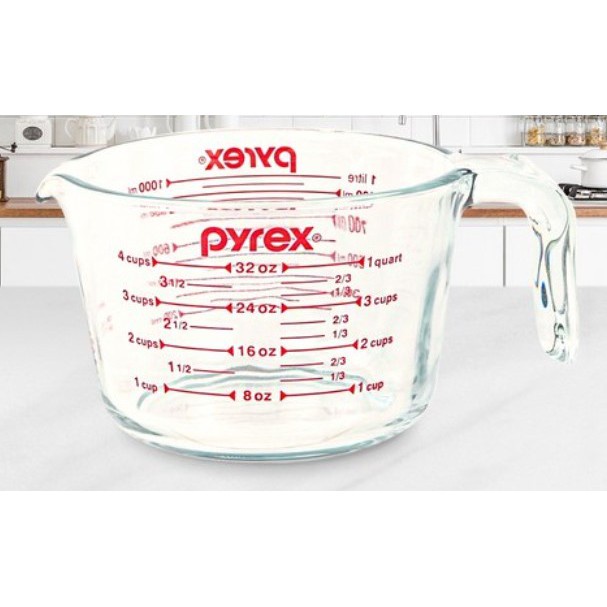 Pyrex Glass Scale Measuring Cup 1L | Shopee Philippines