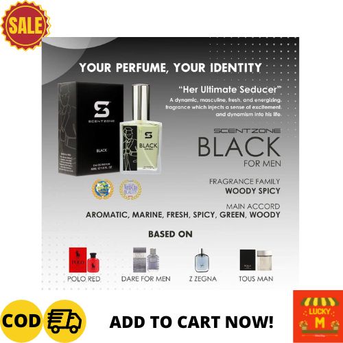 Scentzone Perfume for Men BLACK 50ml I Inspired Perfume for Men I Oil ...