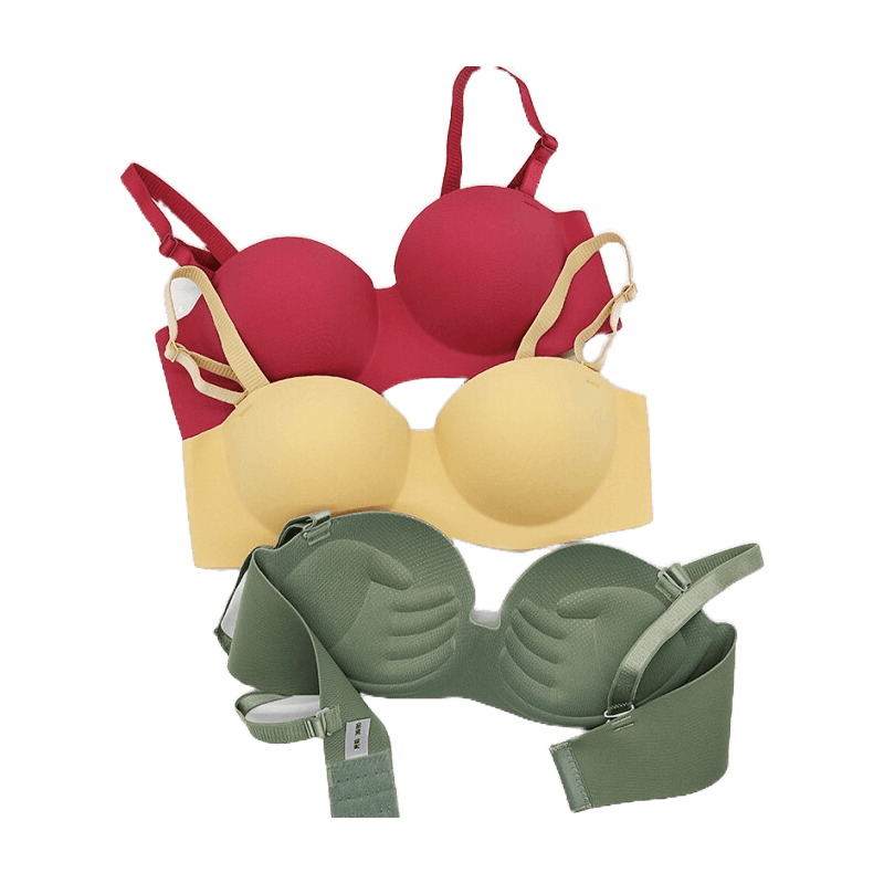 Fallsweet Wireless Underwear For Women Seamless Push Up Bra With Foam