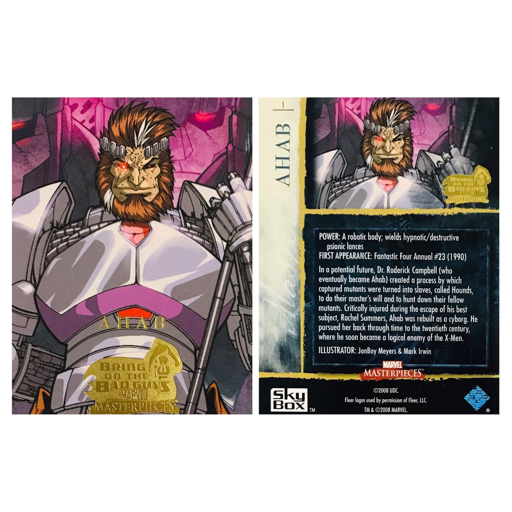 2008 Marvel Masterpieces III (1-45) BLACK DOOM ELEKTRA GREEN JUGGERNAUT ...