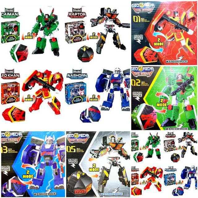 Mini Robot Geo Mecha Beast Guardian - Shape Changeable - Leo Khan ...