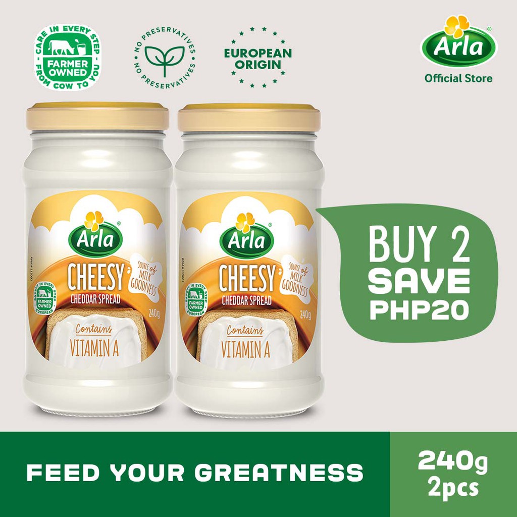 Arla Cheddar Spread 240g 2-Pack | Shopee Philippines