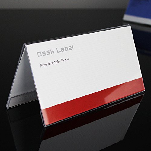 MultiSize Acrylic V Shape Office Desktop Sign Display Price Name ...