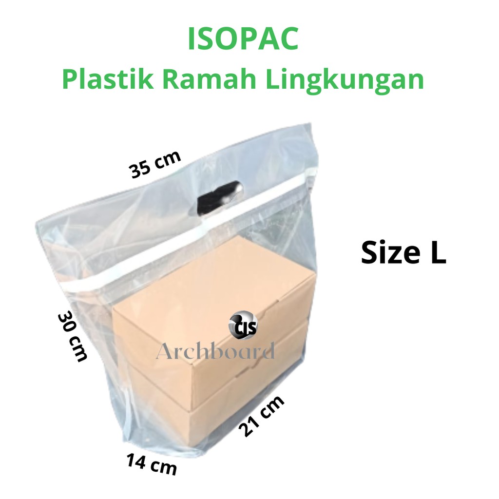Isopac Eco-Friendly Plastic Bag - Size L (20 Sheets) | Shopee Philippines
