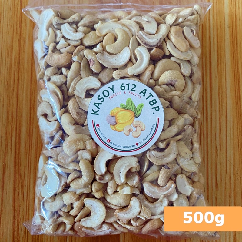 Premium Roasted Kasoy Nuts in 500g (plain, unsalted cashew) | Shopee ...