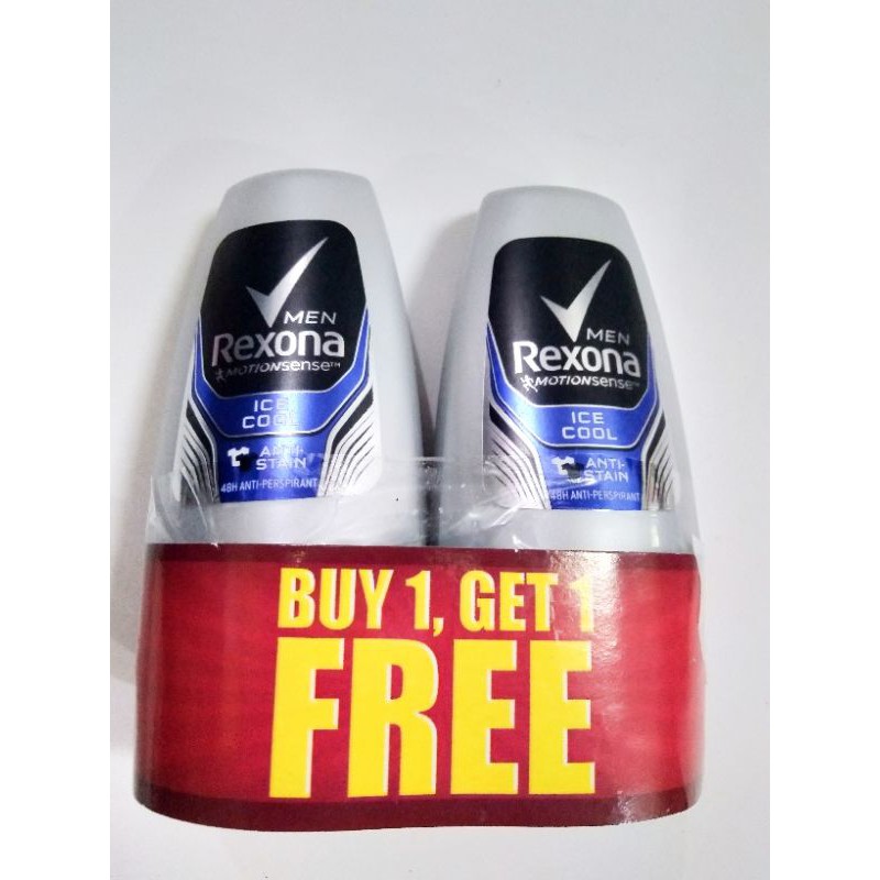 Buy1 Take1 Rexona Men Natural Fresh Charcoal Detox Lime Coolice Cool Anti Perspirant Roll On
