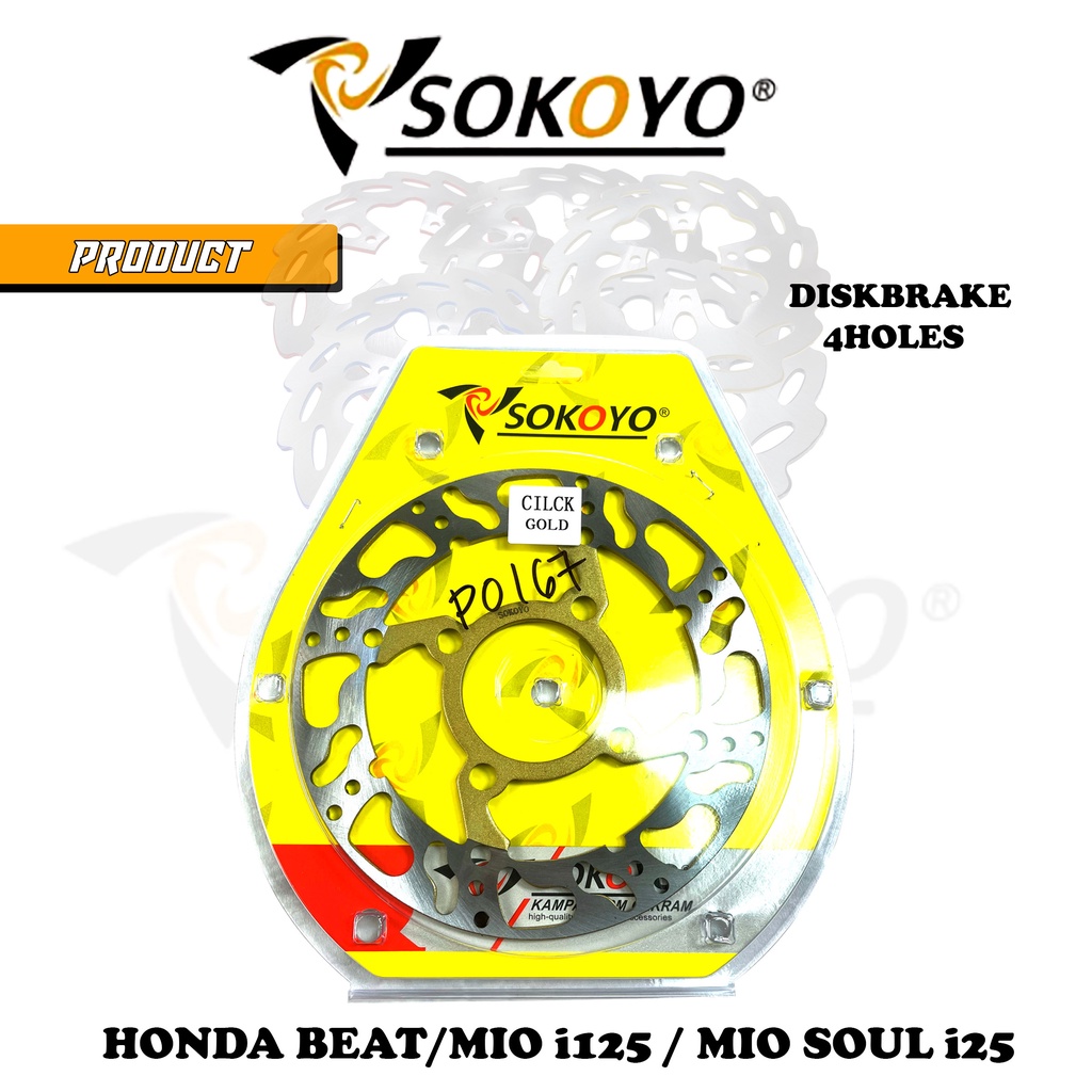 1pcs Front Disc Brake 4 holes 190mm beat carb fi v1 v2 click v1 v2 i125 ...
