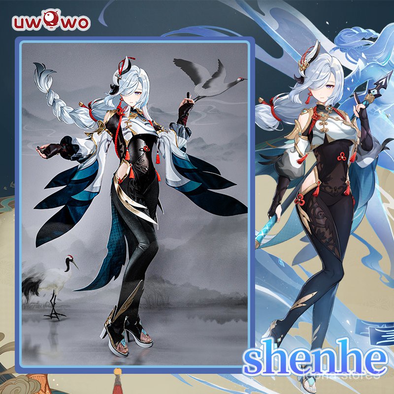 PRE-SALE UWOWO Shenhe Cosplay Costume Game Genshin Impact Cosplay Liyue ...