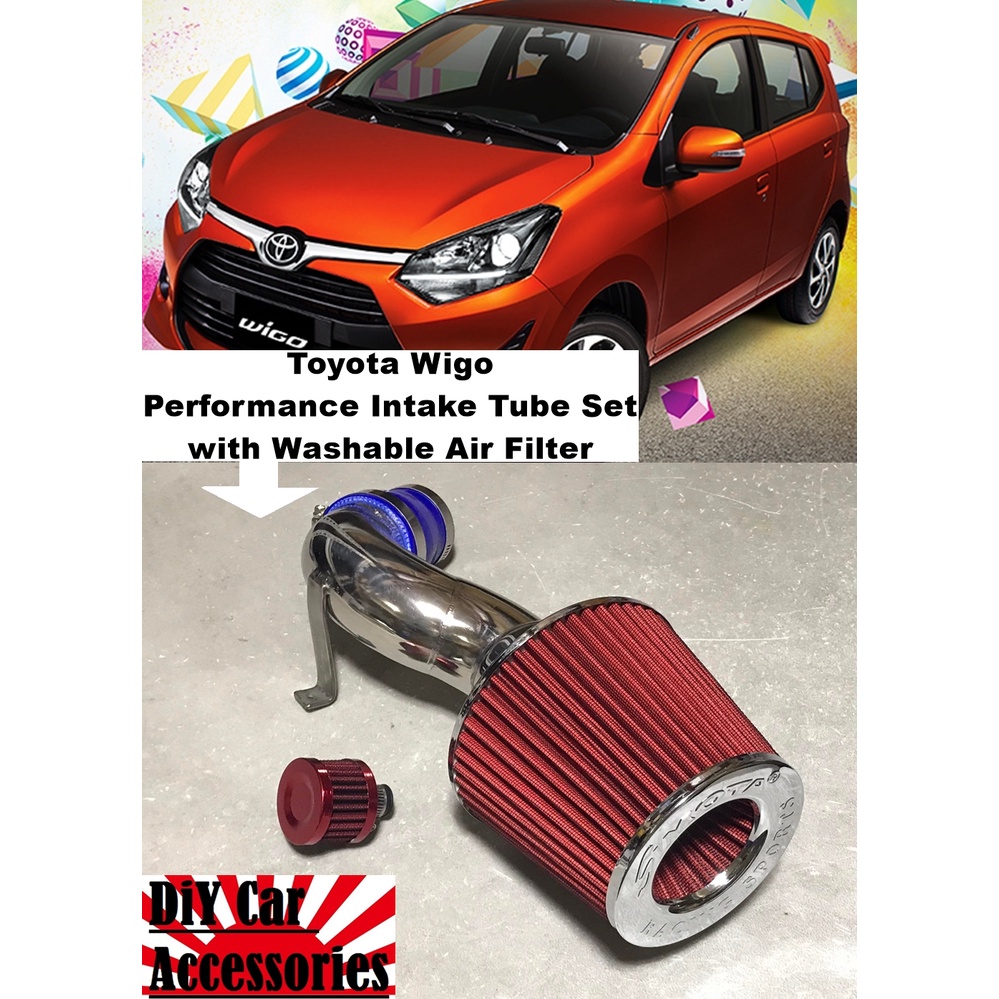 Air intake tube set for Toyota Wigo Gen 2 Red (2017-2019) | Shopee ...