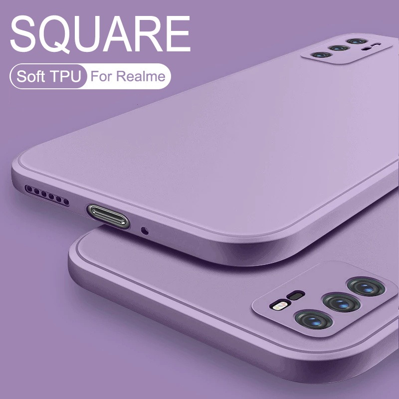 Realme C12 C15 C3 C11 C17 C21Y C25 C25S C25Y Narzo 20 30A Square Soft ...