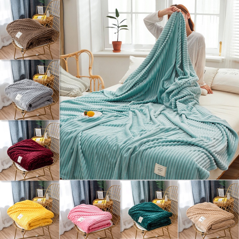 Selimut Baldu Gebu Big Size Flannel Velvet Plush Throw Blanket Sofa ...