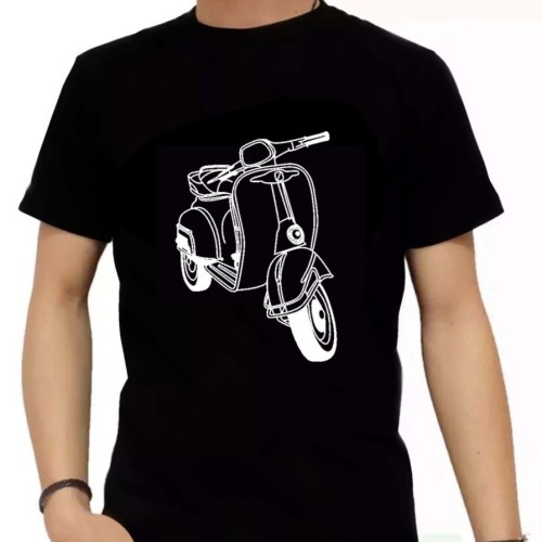 PRIA [Wan's Shop] Men's T-shirt VESPA Distro Cool Men's Distro shirt ...