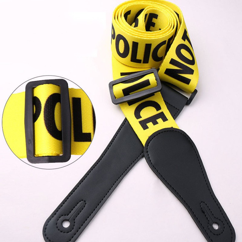 Police Line Guitar Strap Acoustic Electric. | Shopee Philippines