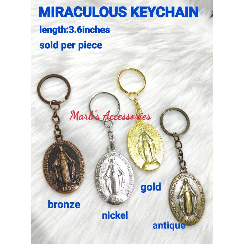 MIRACULOUS KEYCHAIN(RELIGIOUS) | Shopee Philippines