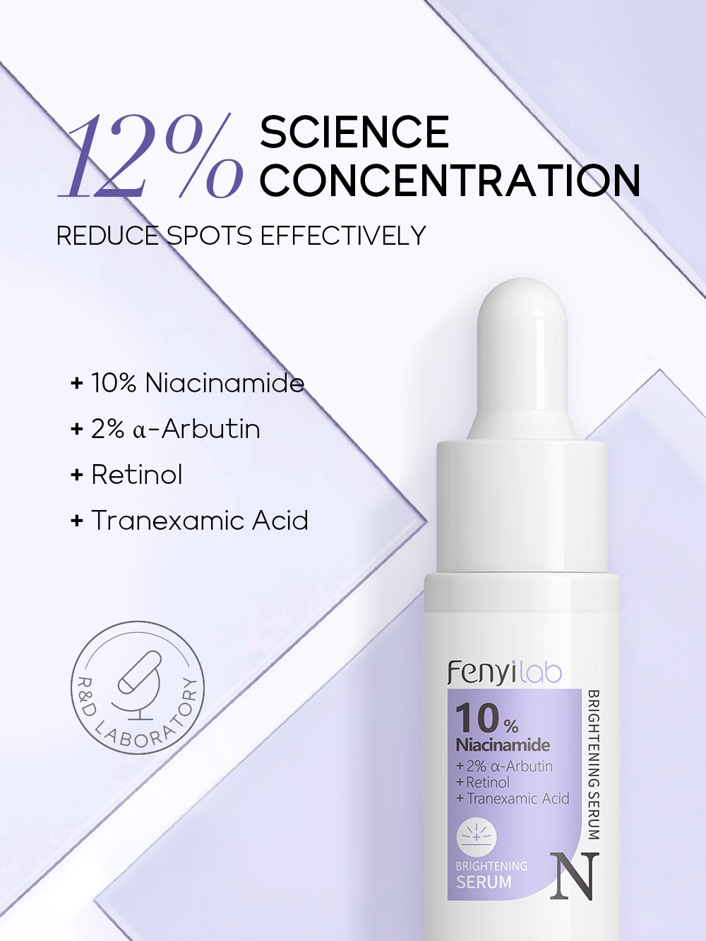 Fenyi Lab 10% Niacinamide Brightening Serum Retinol Shrink Pores Anti ...
