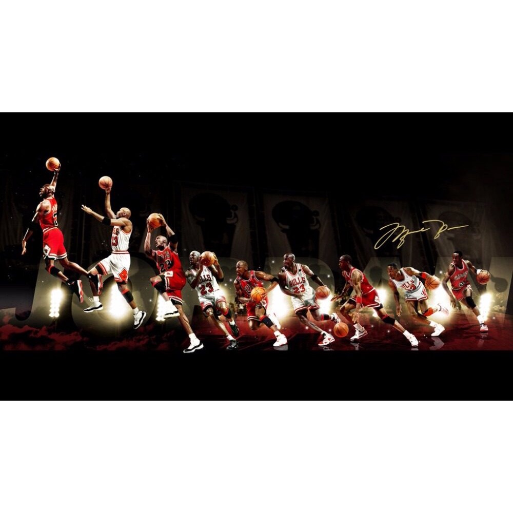 XQL ART HD NBA Painting Printed On Canvasxcm Creative Michael Jordan ...