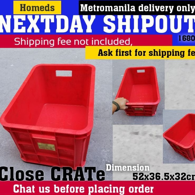 alatone big close crate 52x36.5x32cm metromanila ES | Shopee Philippines