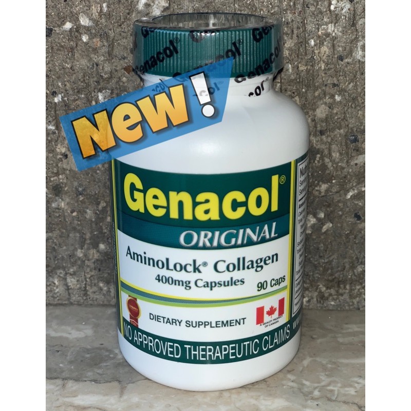 Genacol Original Aminolock Collagen Hydrolysate 400mg capsules 90 capsules per bottle | Shopee ...