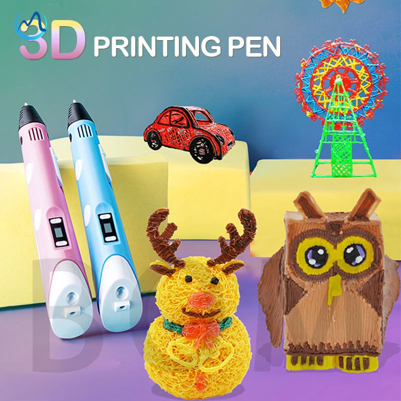 3D Pen Digital Display Intelligent Printing Pen Making Doodles Graffiti ...